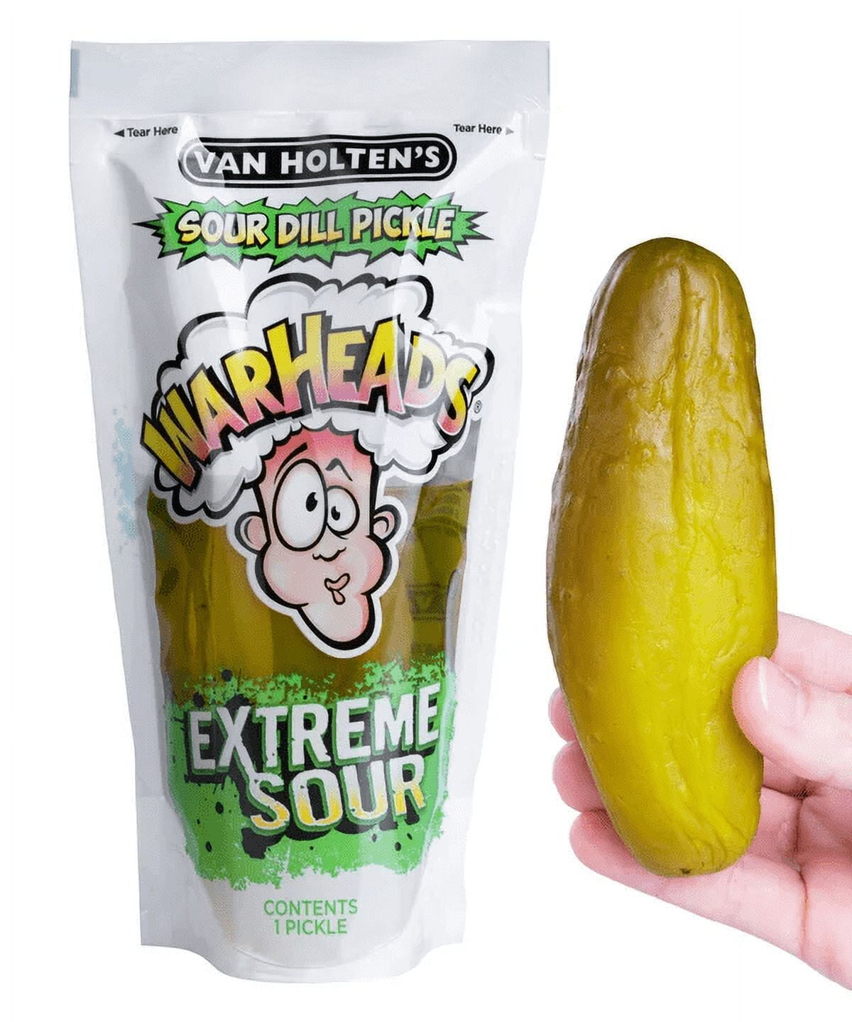 3 Pack Warheads Sour Pickle- A delicious dill pickle with an extra ...