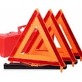 3 Pack Warning Triangle DOT Approved Identical to United States FMVSS ...