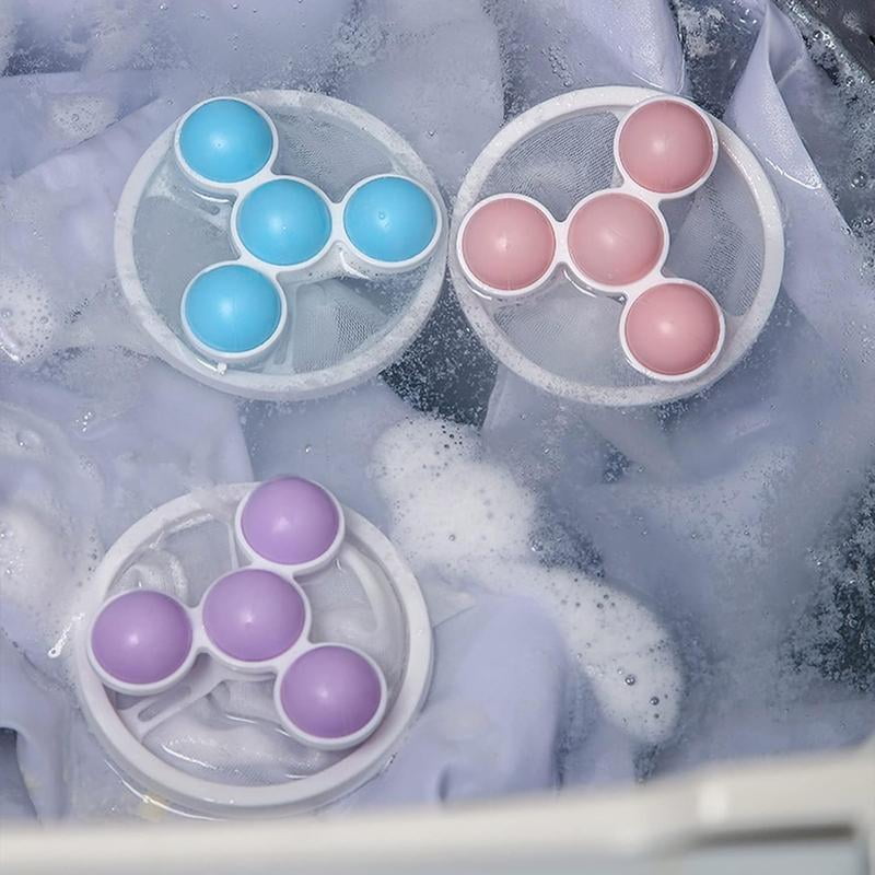 3 Pack Washing Machine Floating Filter Bags Lint Filter Hair Remover ...