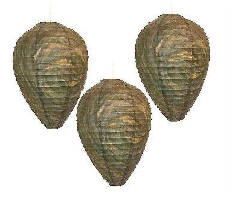 3 Pack Wasp Nest Decoy - Eco Friendly Hanging Wasp Repellent - Walmart.com