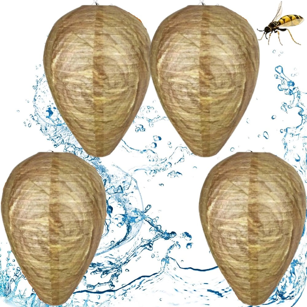 3 Pack Wasp Nest Decoy, Upgrade Hanging Lantern Waterproof Wasp ...