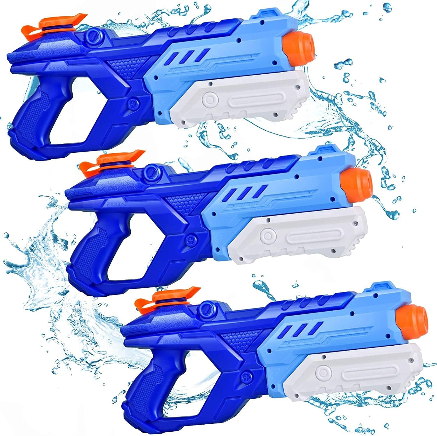 3 Pack Water Guns for Kids Adults - 600CC Squirt Water Toy Gun Super ...