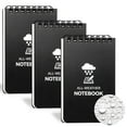 3 Pack All Weather Waterproof Notepad, 3 x 5 Inch Pocket Sized Notebook ...