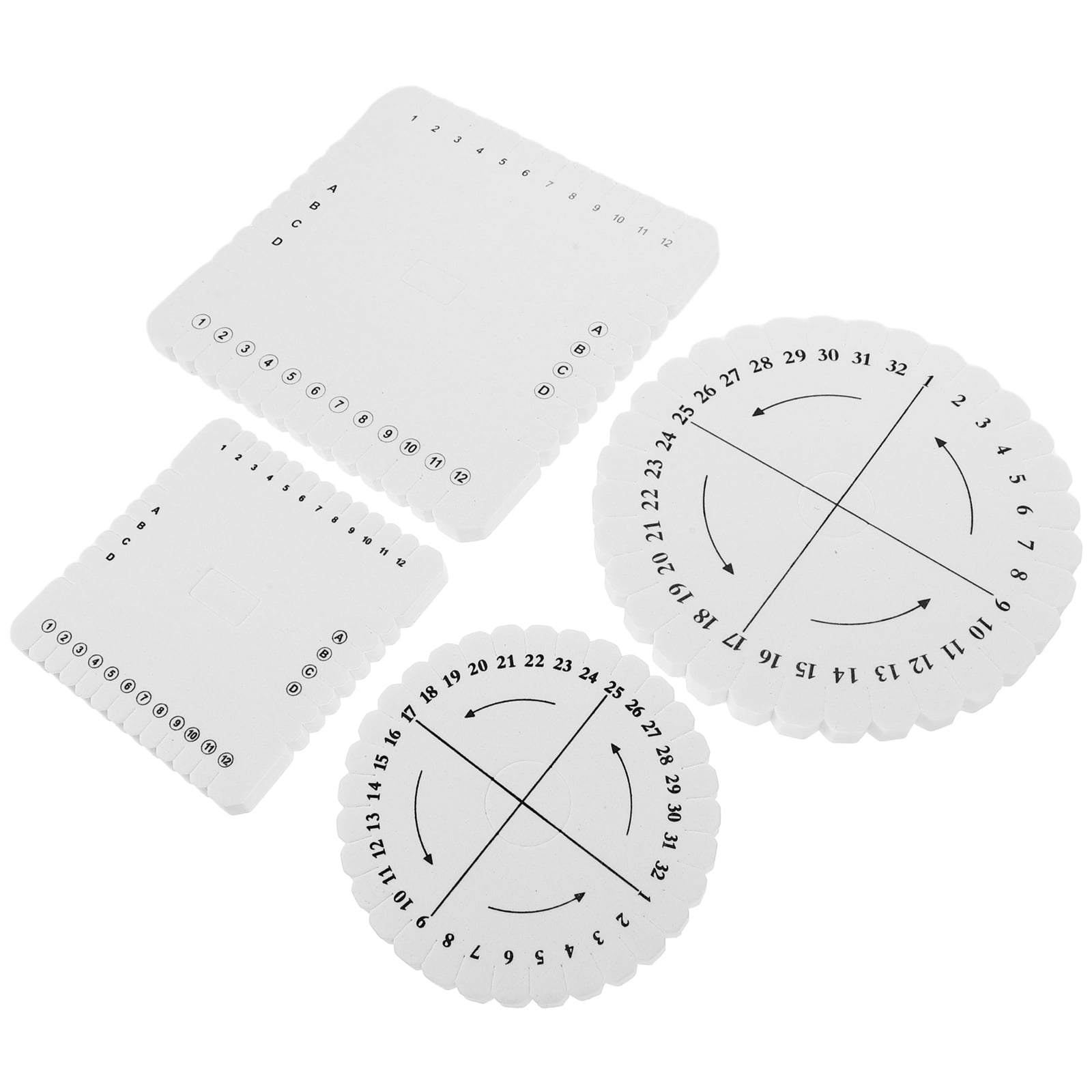 3 Pack Weaving Tools Lanyard Cord Beading Disc Office White - Walmart.com