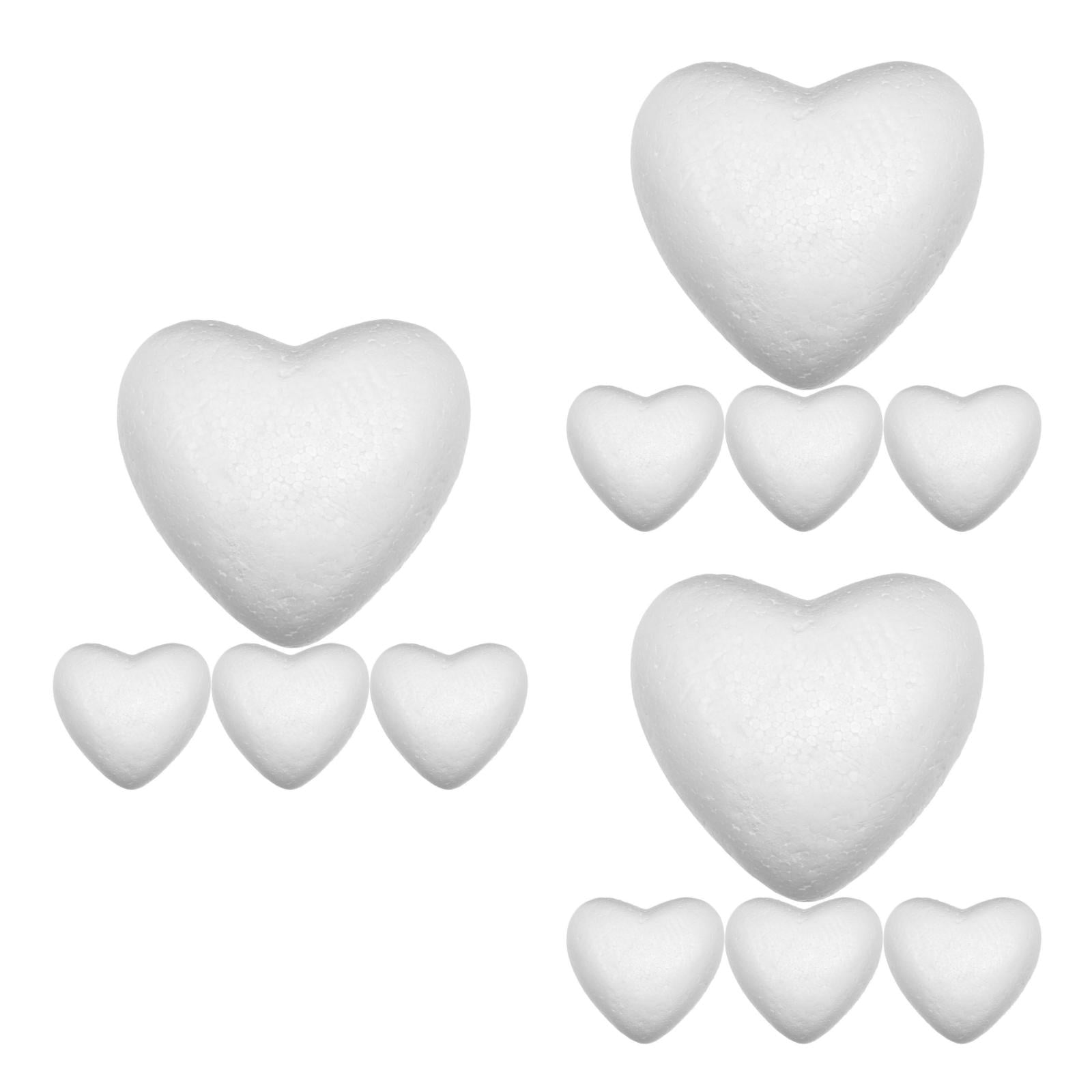 3 Pack Wedding Foam Heart Modeling Air Dry Clay for Kids Shapes White ...