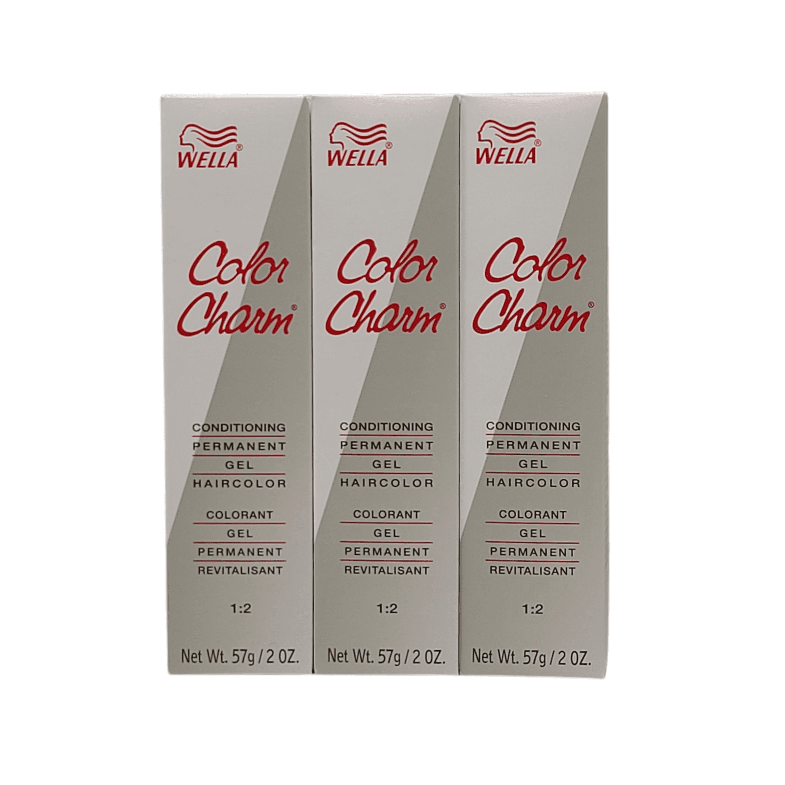 3 Pack Wella Color Charm Permanent Gel Hair Color 257/4G Dark Golden ...