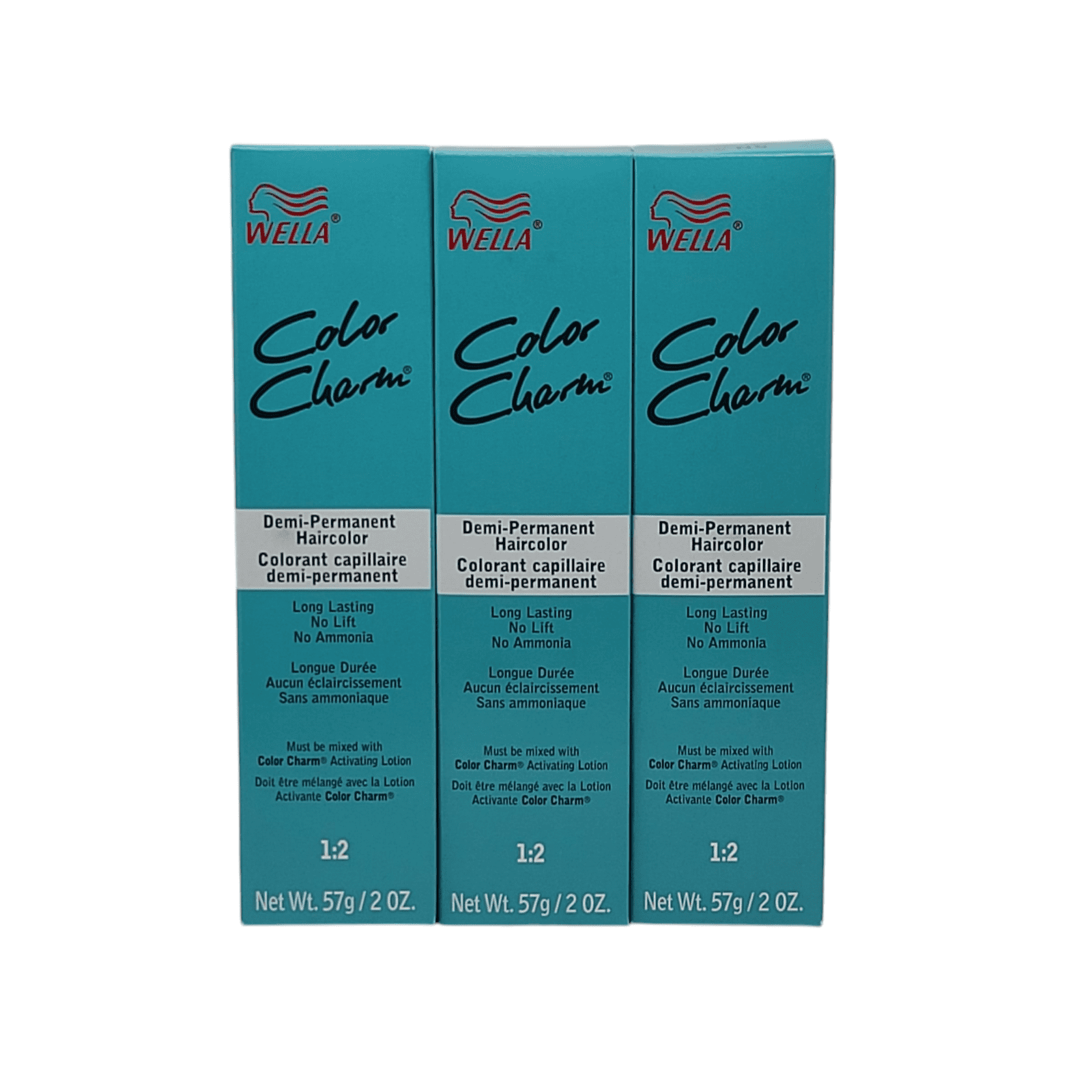 3 Pack Wella Color Charm Permanent Gel Hair Color 5N 5/0 Light Natural ...