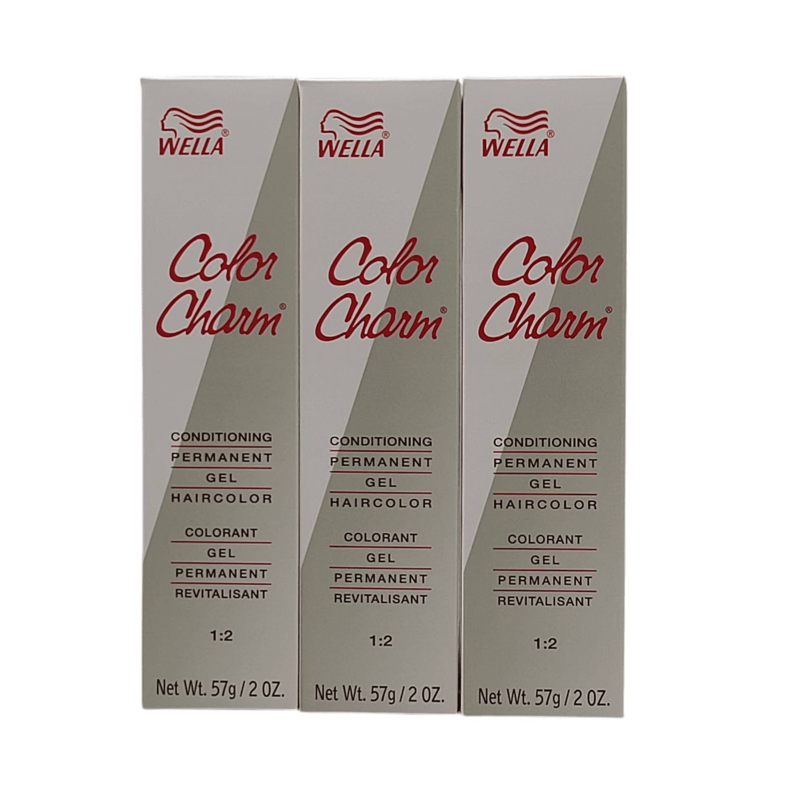 3 Pack Wella Color Charm Permanent Gel Hair Color 632 Medium Ash Blonde ...
