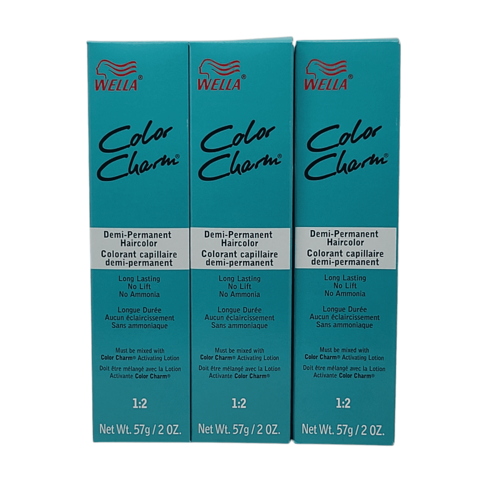 3 Pack Wella Color Charm Permanent Gel Hair Color 6RV 6/45 Fiery Red ...