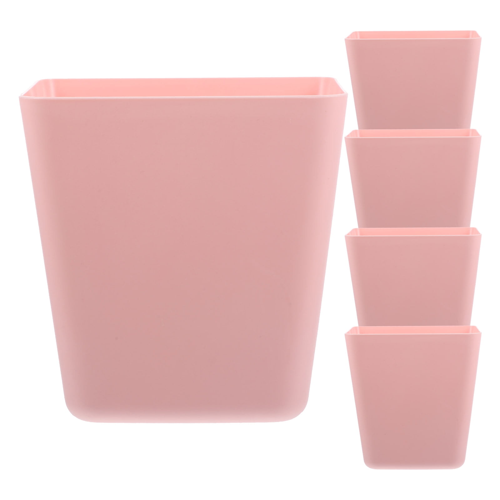 4 Count Wall Storage Box Cup Holder Stackable Baskets Rack Car Pink ...