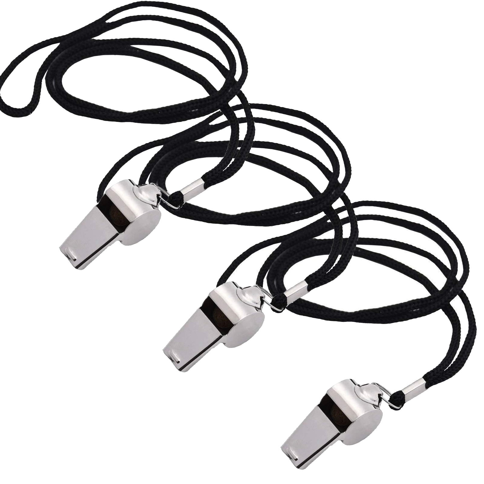 3 Pack Whistle Stainless Steel Extra Loud Referee Whistle For School ...