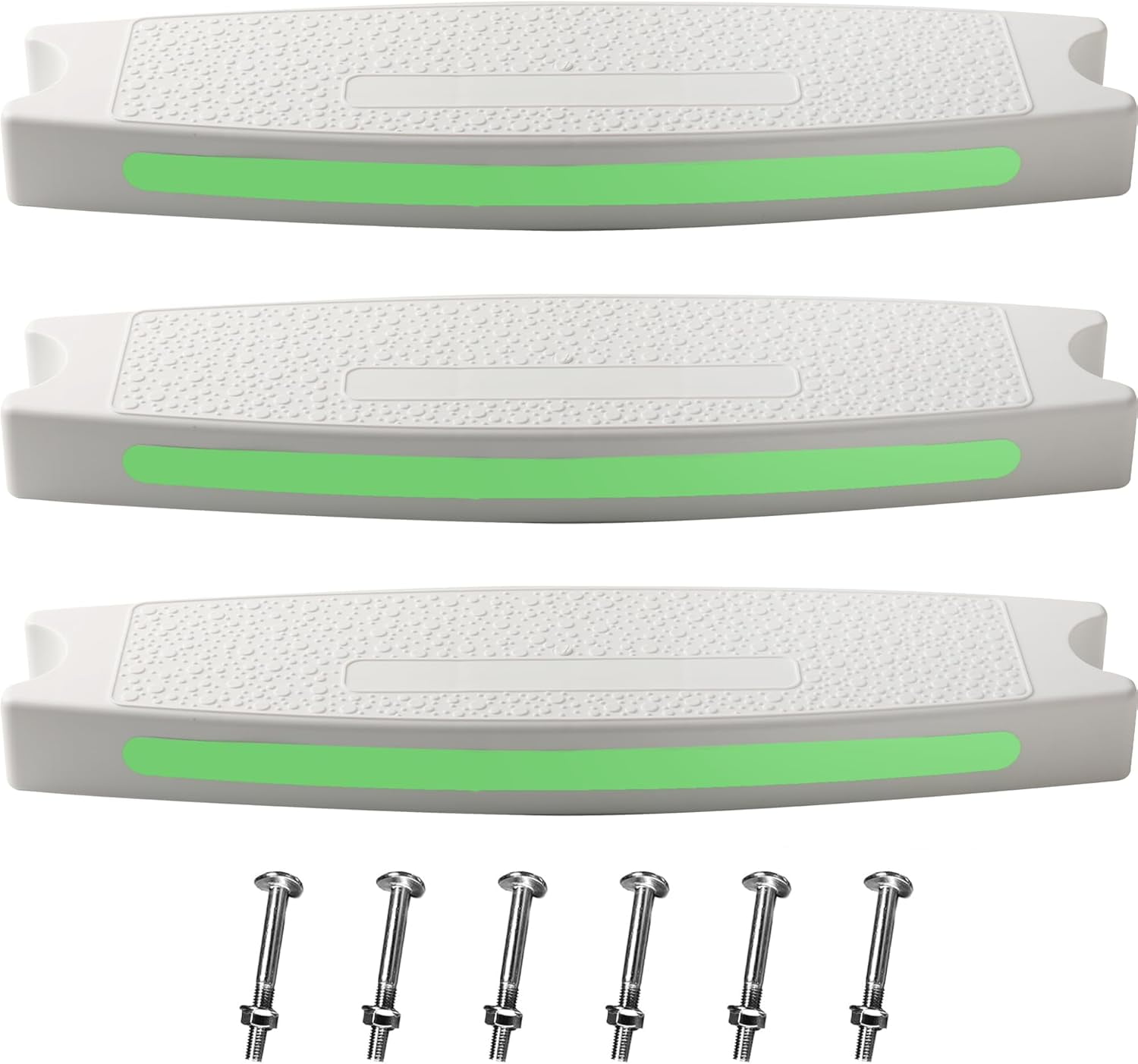 (3-Pack, White) 18" Universal Pool Ladder Step Replacement with ...