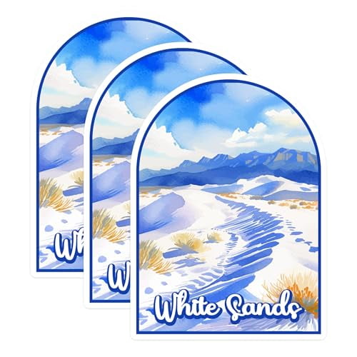 (3 Pack) White Sands Decals - National Park Decal - Landscape Scene ...