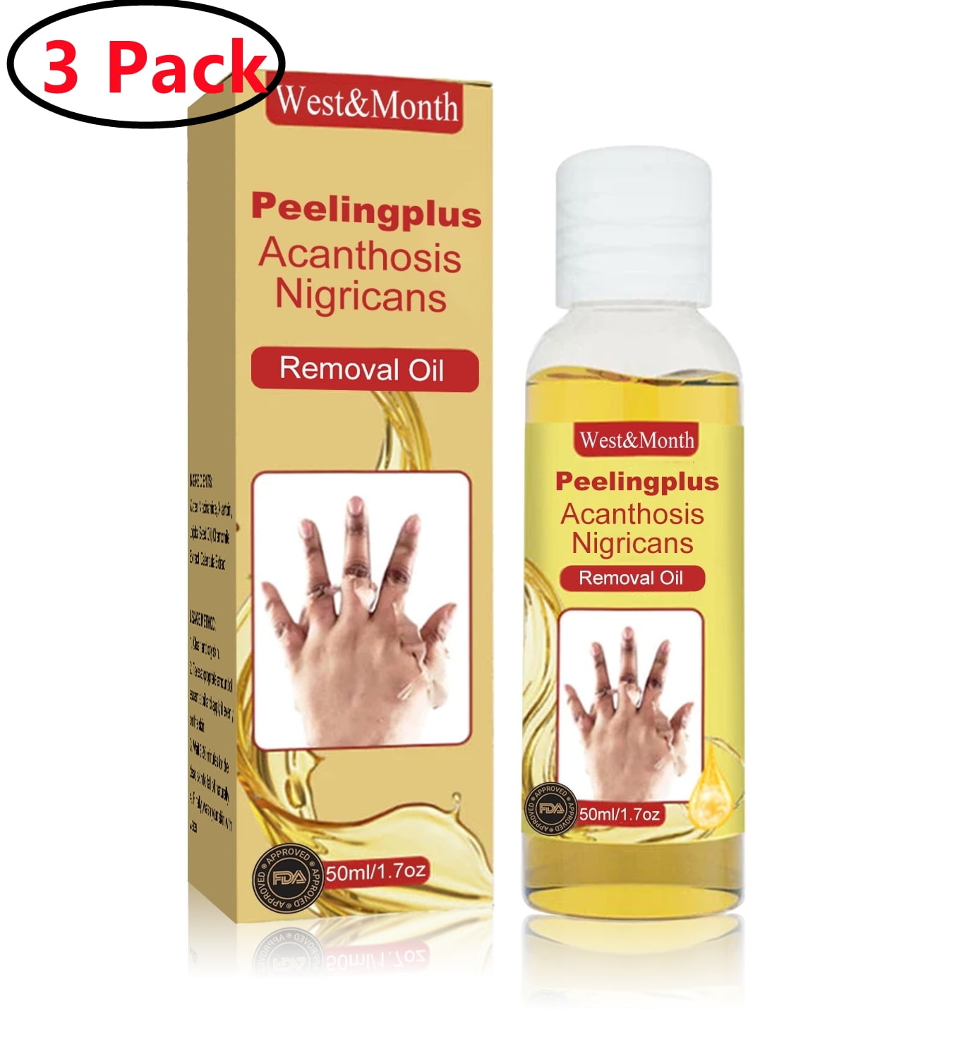 CHOUXI 3 Pack Whitening Oil,dark Knuckle Whitening Serum, Strong ...