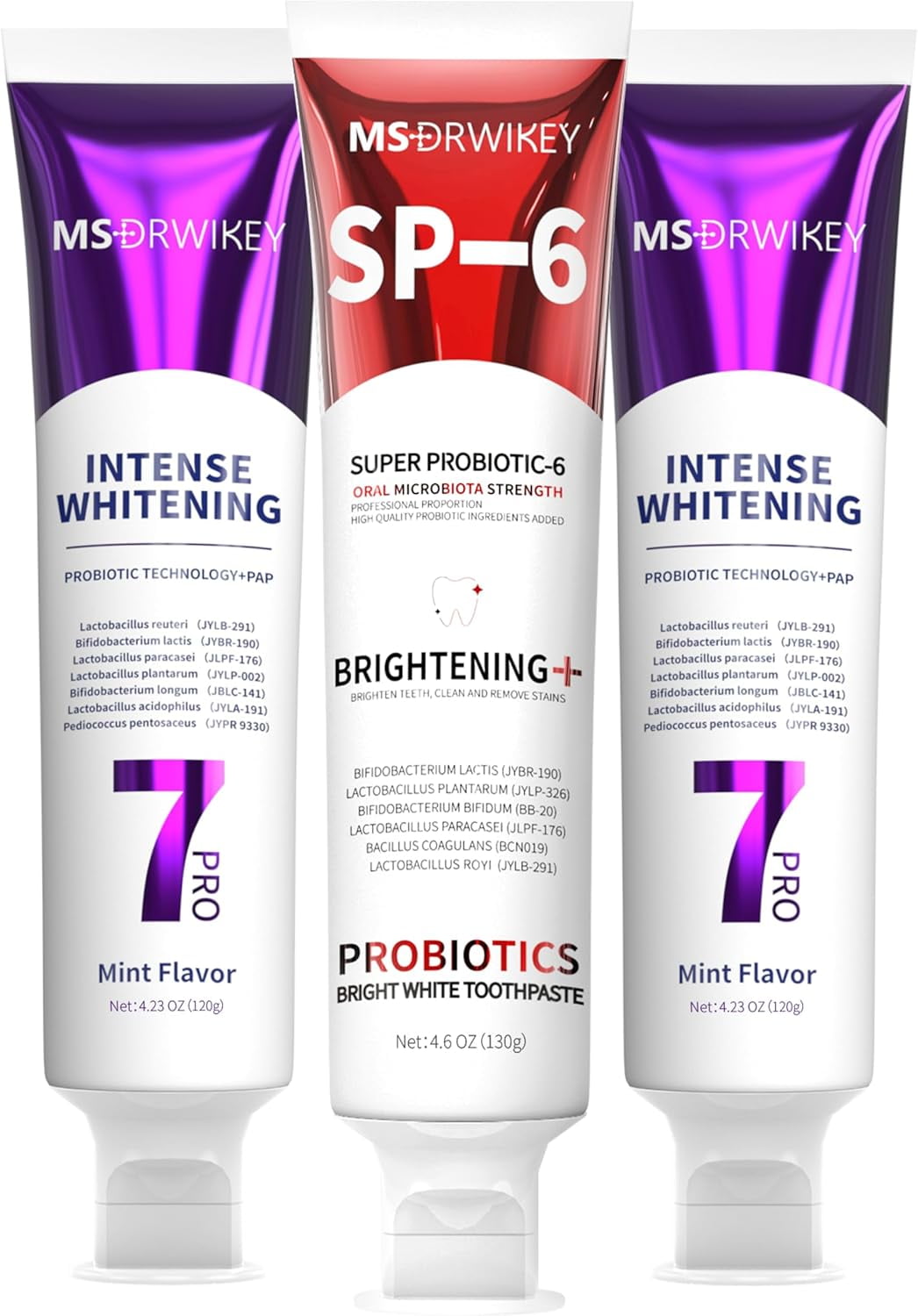 3-Pack Whitening Toothpaste: 7-Pro Whitening (2-Pack) + SP-6 Toothpaste ...