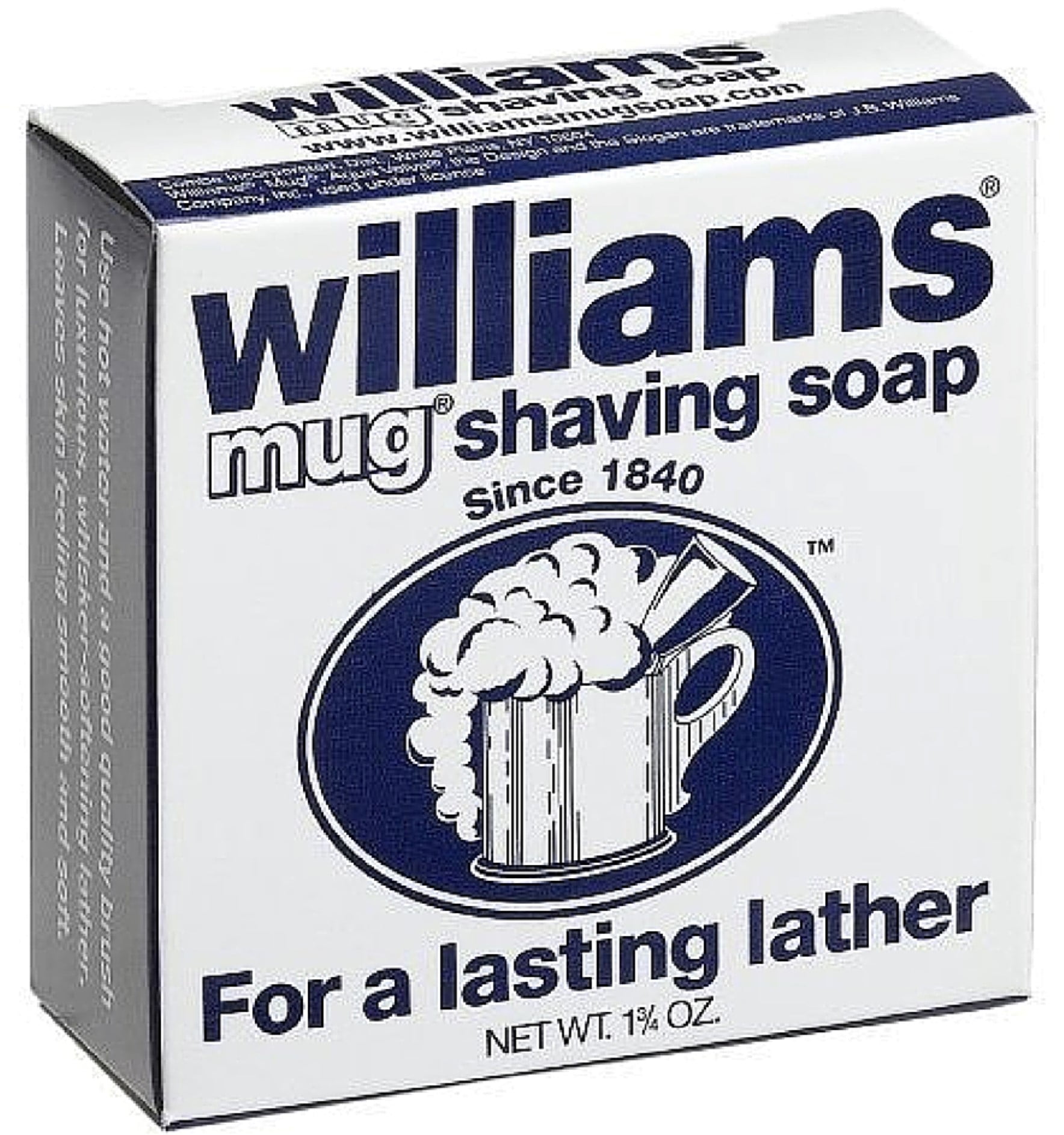 3 Pack - Williams Mug Shaving Soap Regular 1.75 oz - Walmart.com