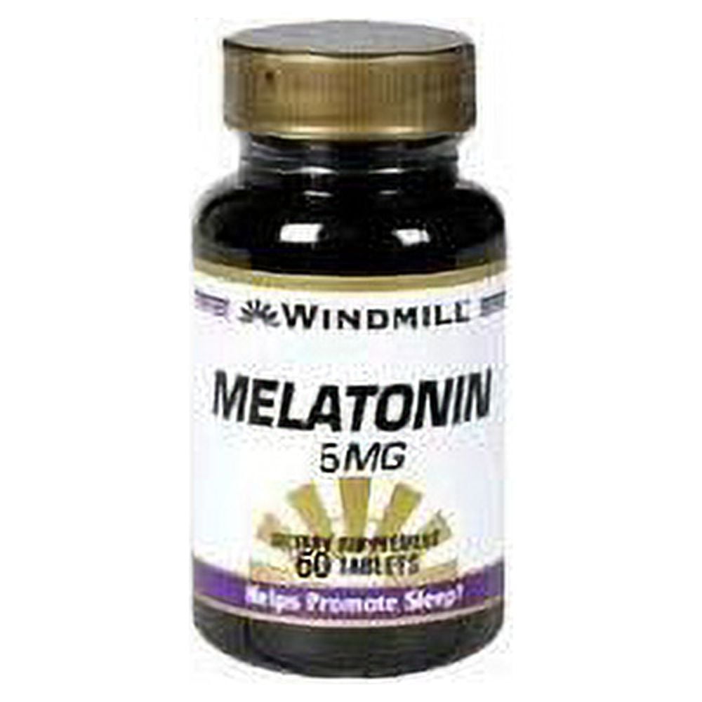3 Pack Windmill Melatonin 5mg Tablets 60 Count Each - Walmart.com