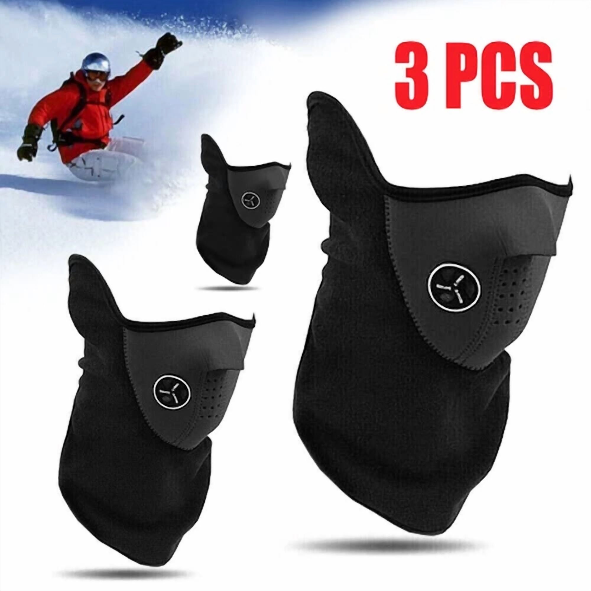3 Pack Winter Windproof Face Mask Face Cover Fleece Thermal Mask For ...
