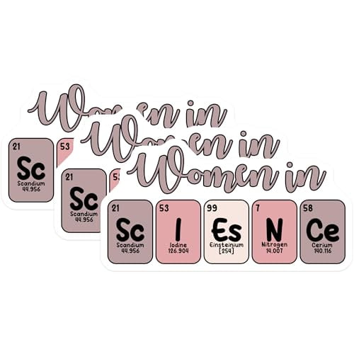 (3 Pack) Women in Science Decals - Periodic Table Decal - STEM Decals ...
