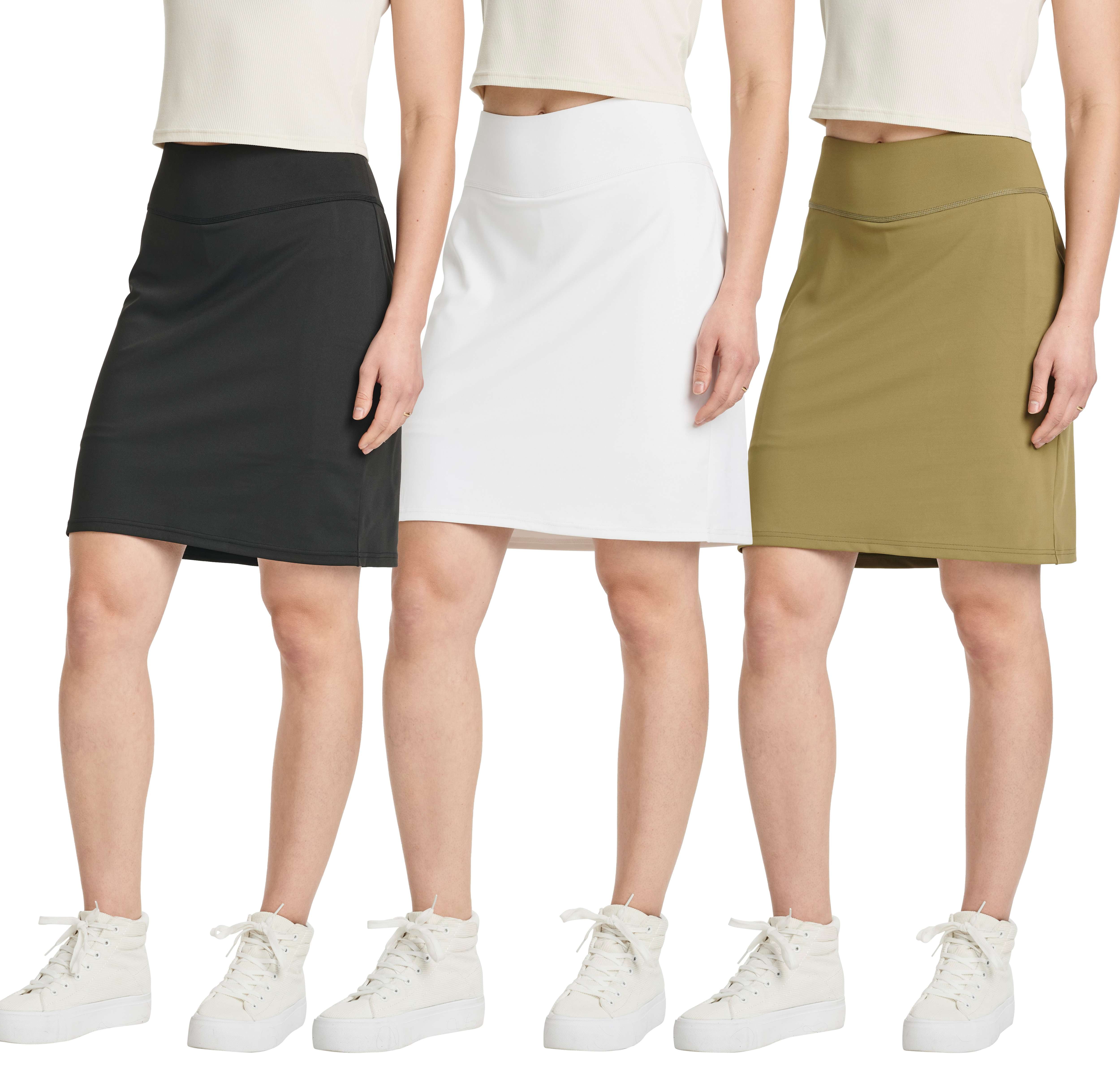 Customer reviews for 3 Pack: Women's 20" Golf Skirts Knee Length Skorts ...