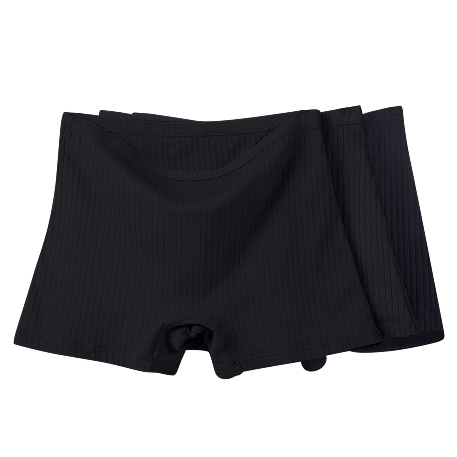 3 Pack Women's Boyshorts Cotton Underwear Full Coverage Seamless ...
