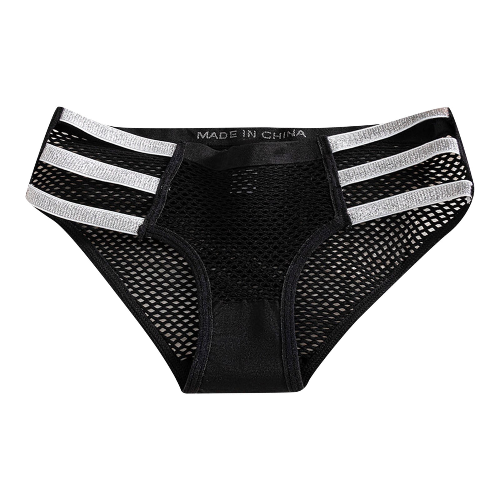 3 Pack Women's Underwear Contrasting Color Waist High Elasticity ...