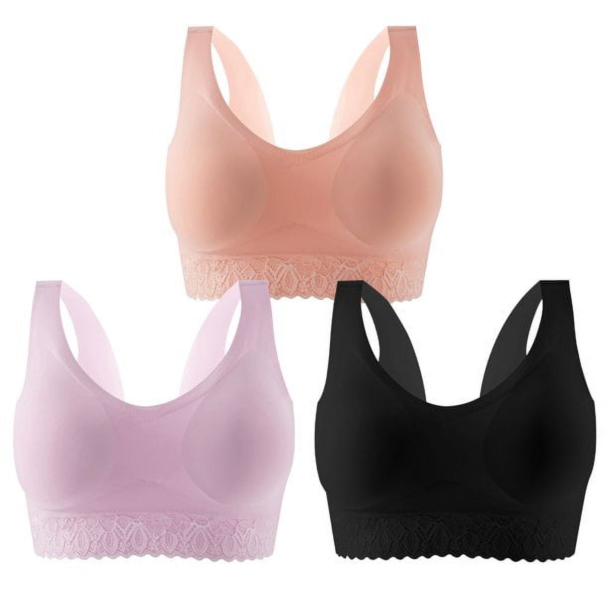 3 Pack Workout Running Fitness Tank Top Wirefree Removable Cups Yoga ...