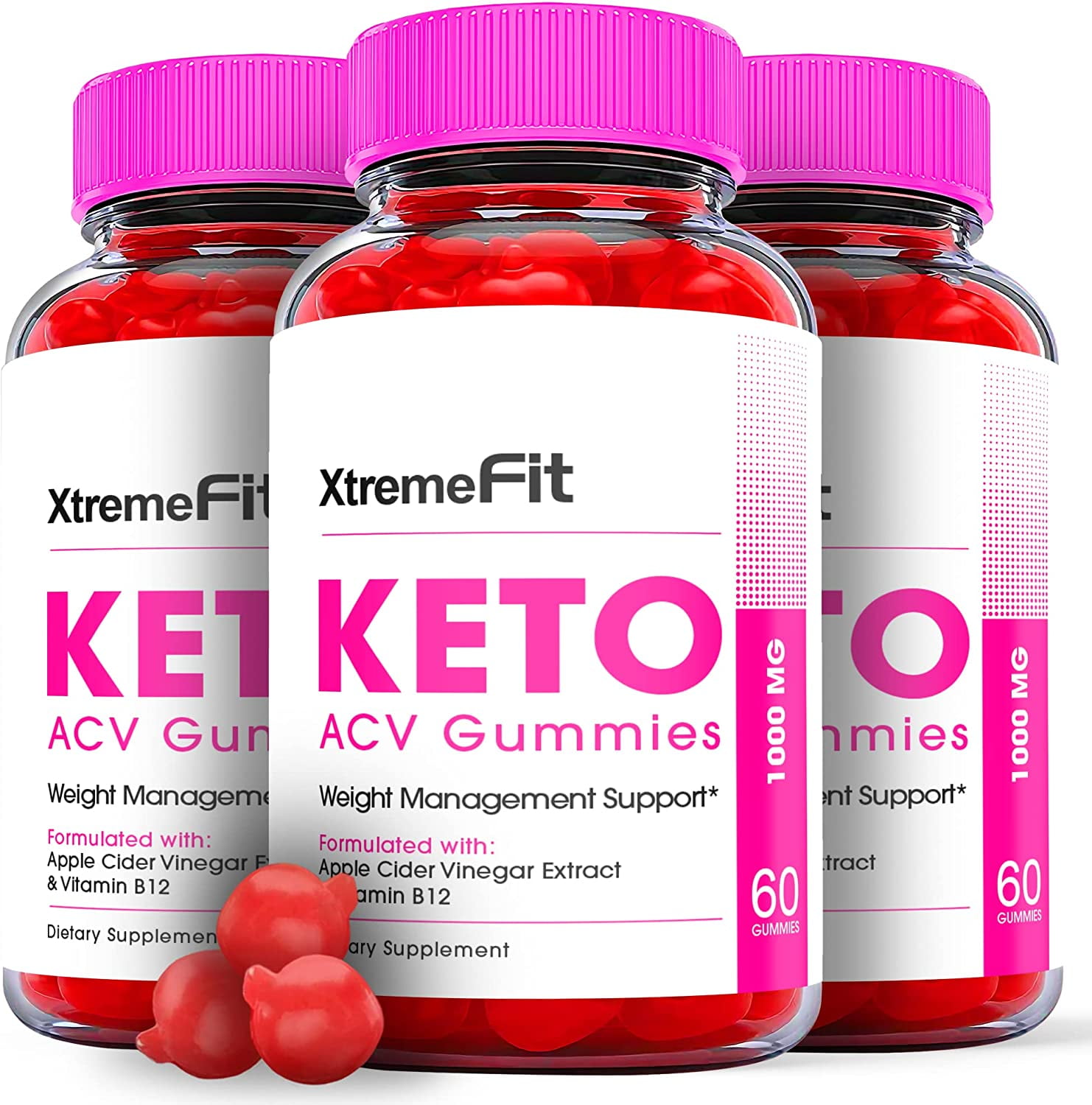 Xtreme Fit Keto ACV Gummies (3 Pack) - Energy, Focus, Weight Management ...