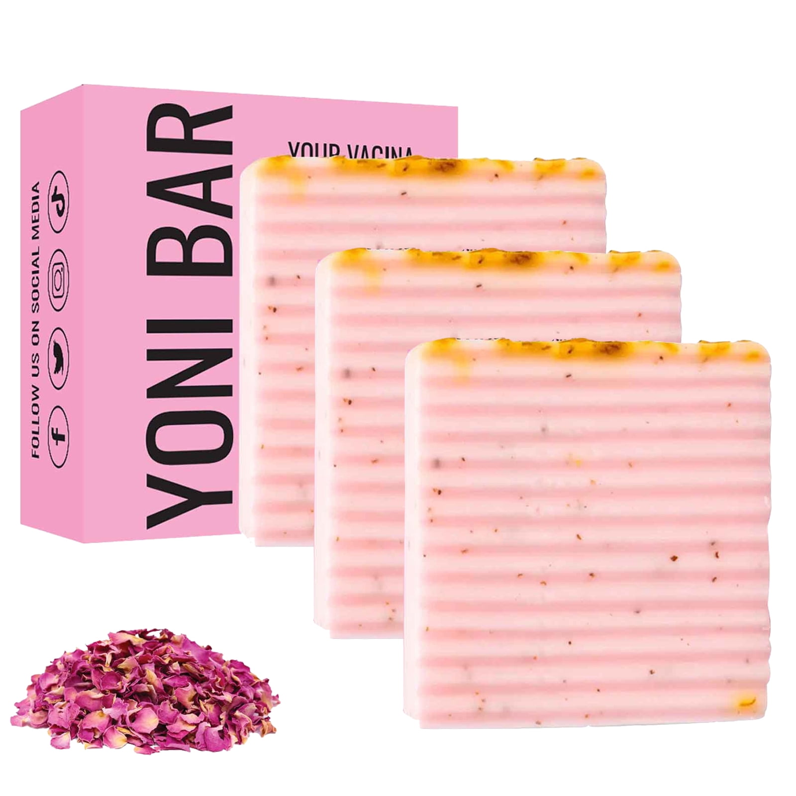 3 Pack Yoni Soap Bar for Women - Ph Balance Probiotics & Natural ...