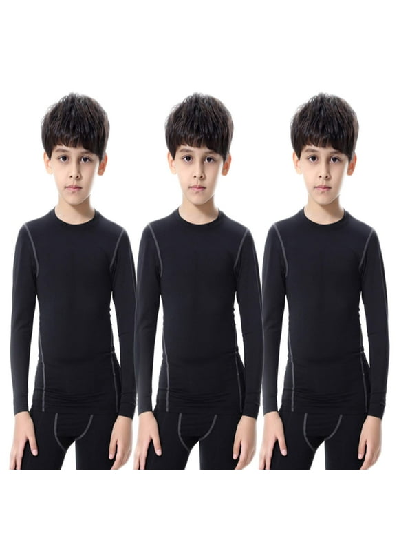 Boys Long Sleeve Compression Shirts