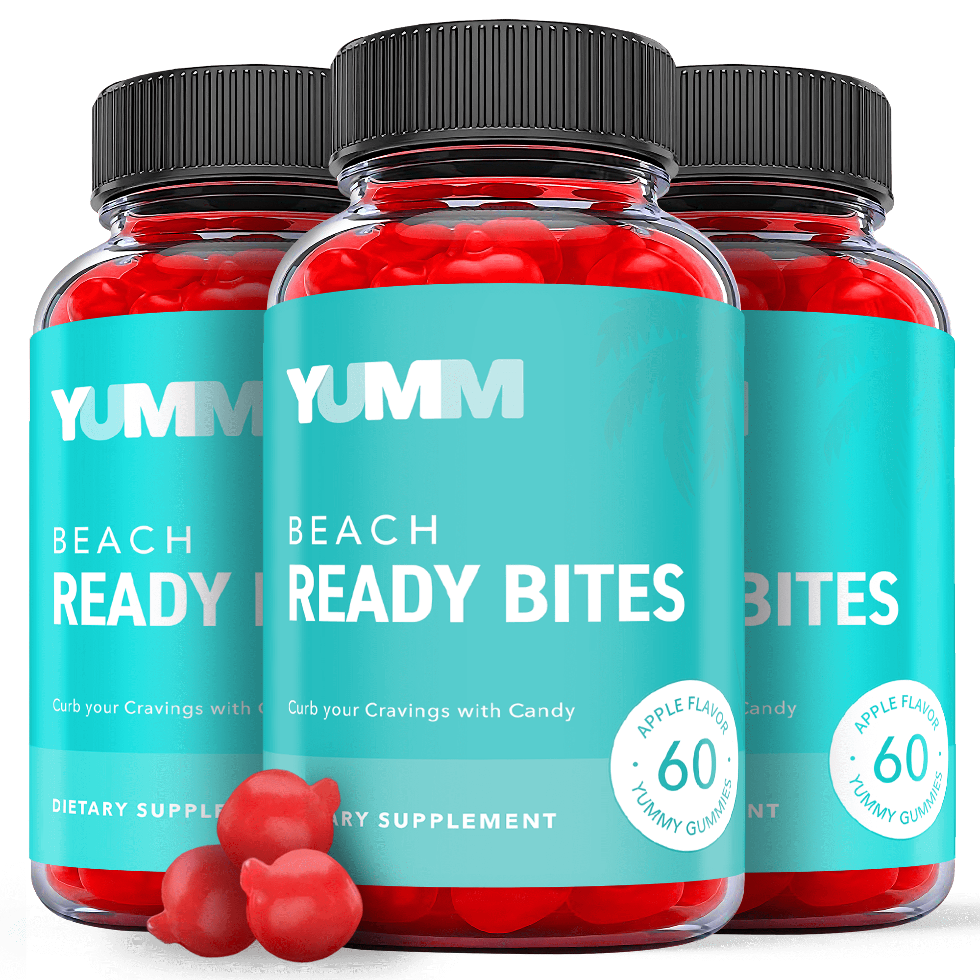 (3 Pack) Yumm Beach Ready Bites Keto ACV Gummies - Supplement for ...