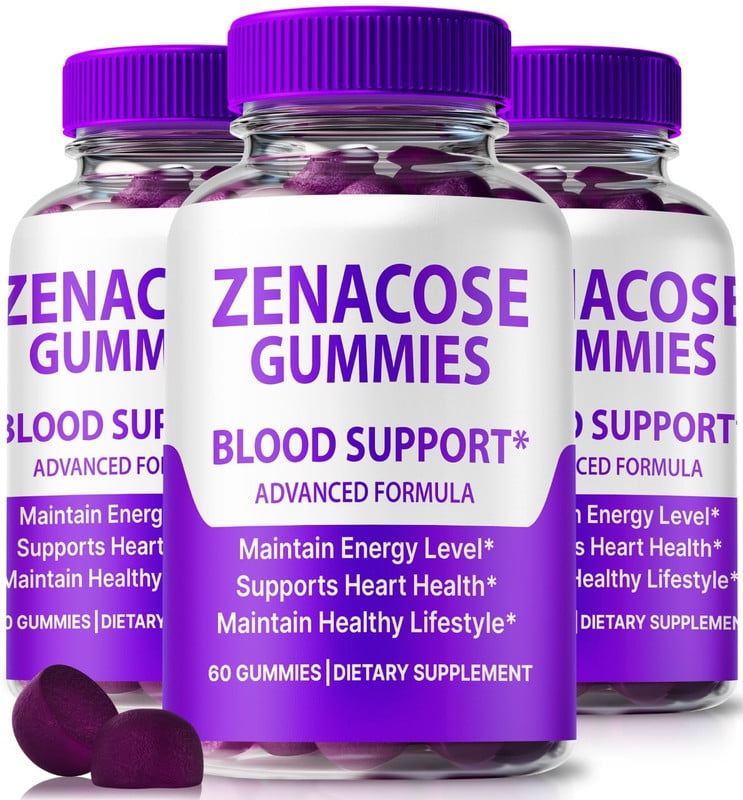 (3 Pack) Zenacose Gummies, Original Zena Cose Formula - Naturally ...