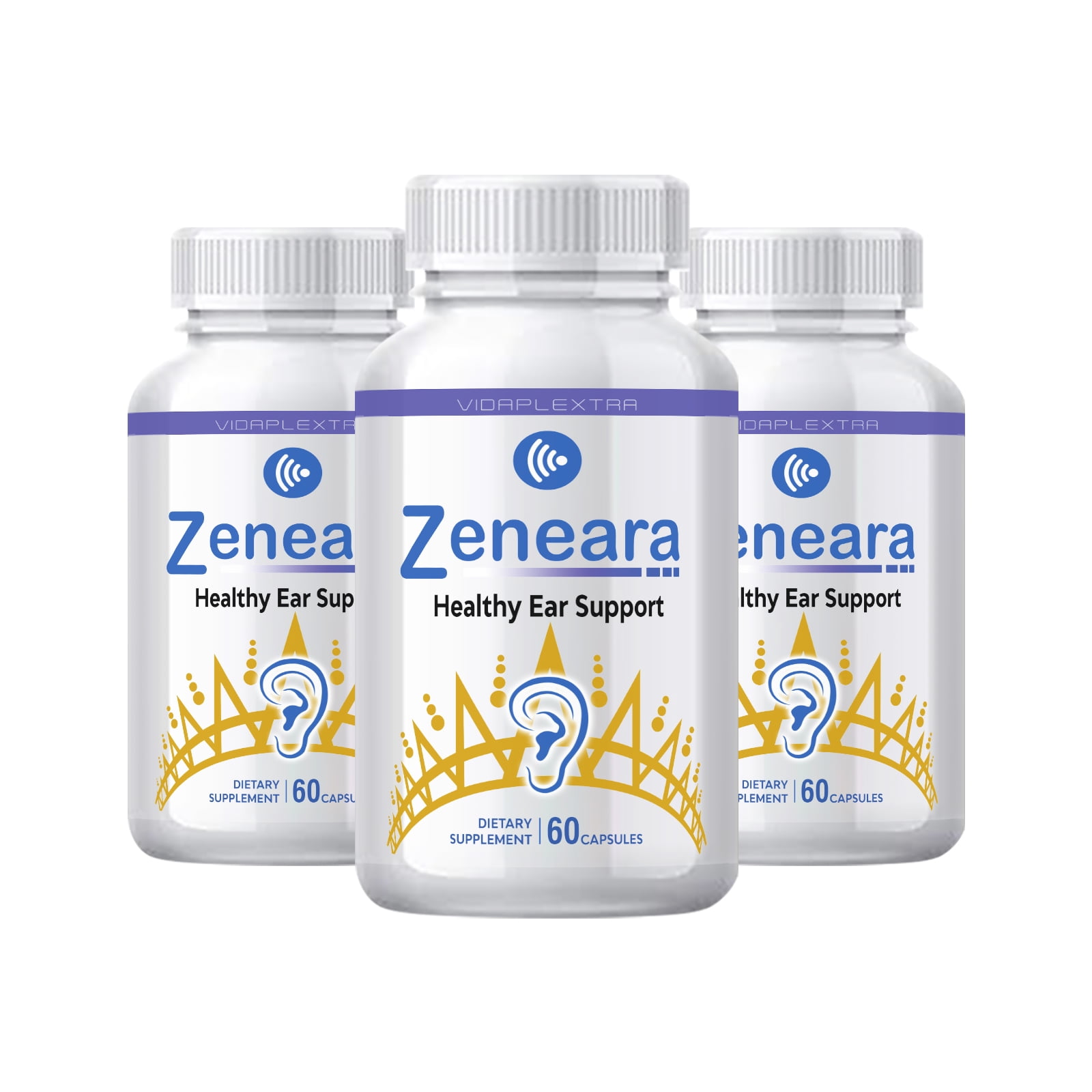 (3 Pack) Zeneara - Zeneara Ear Support Supplement - Walmart.com