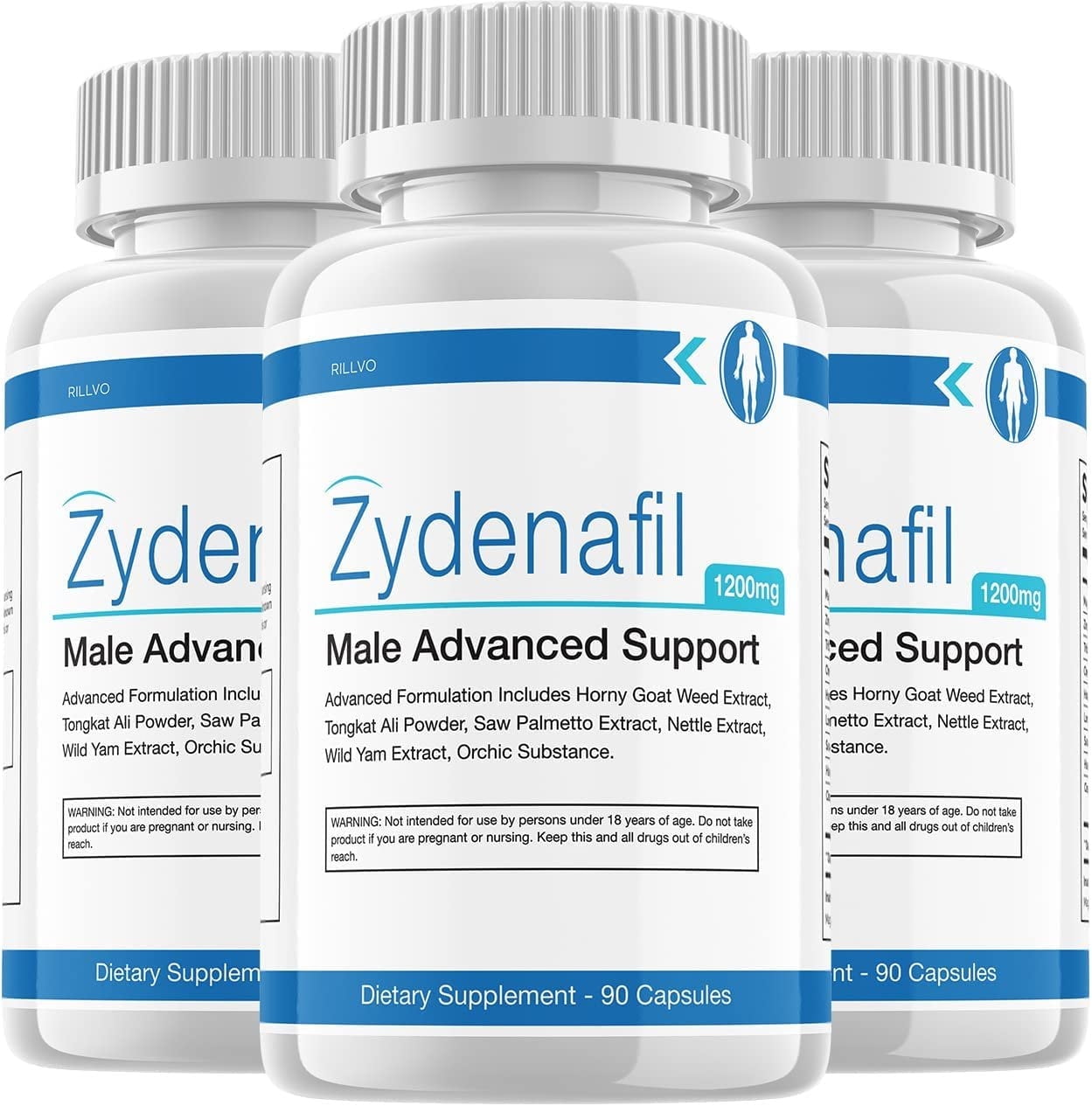 Rillvo Zydenafil Advanced Pills for Men, 3 Pack, 270 Capsules - Walmart.com