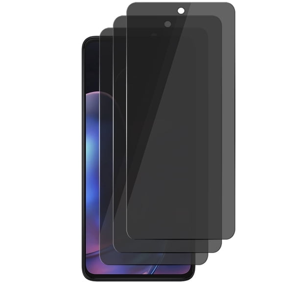 (3+3) For Motorola Moto G Pure (3 Pack) Anti Spy Private Tempered Glass ...