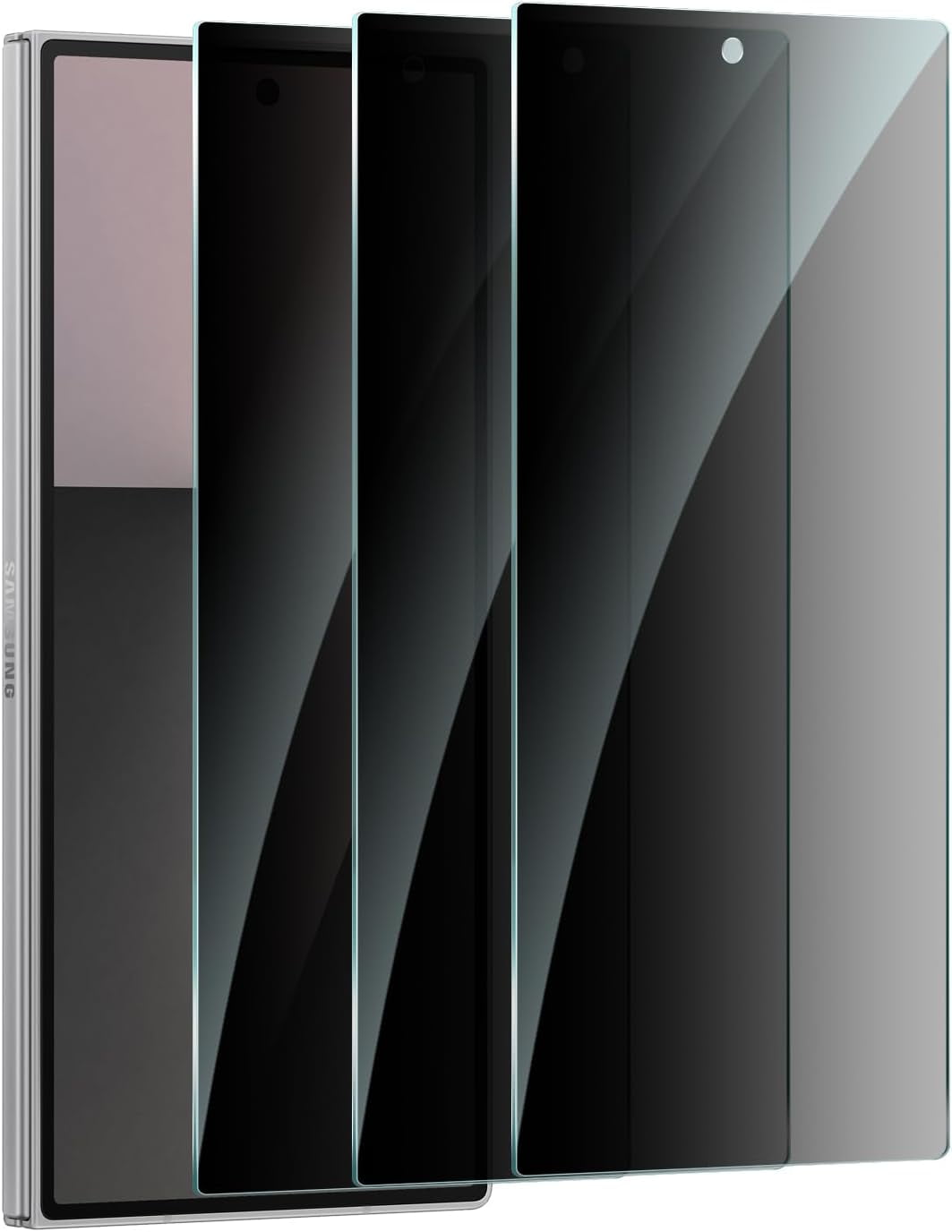 3 Pack for Samsung Galaxy Z Fold 7 Privacy Screen Protector, Anti Spy ...