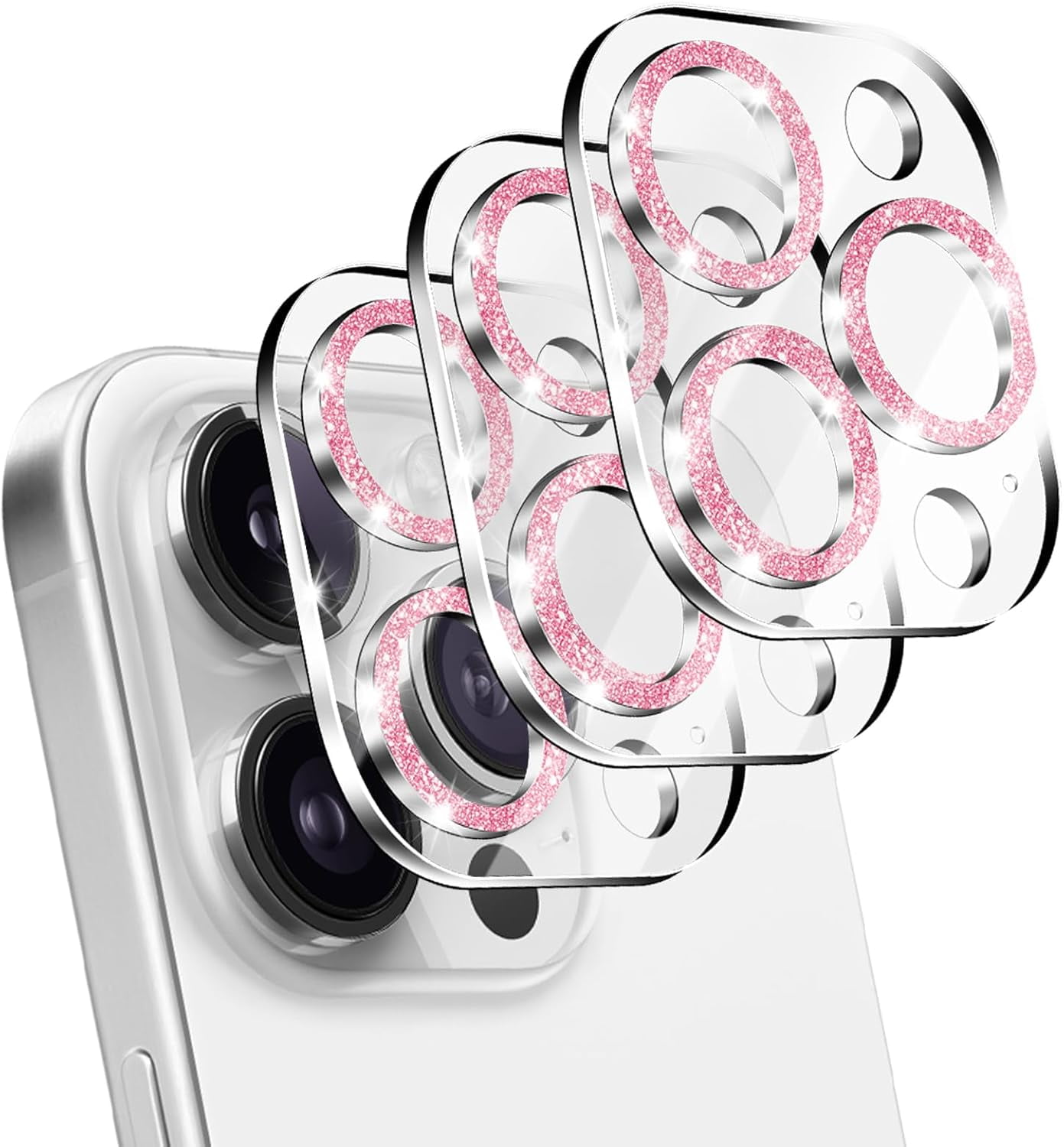 3 Pack for iPhone 16 Pro/iPhone 16 Pro Max Camera Lens Protector,Bling ...