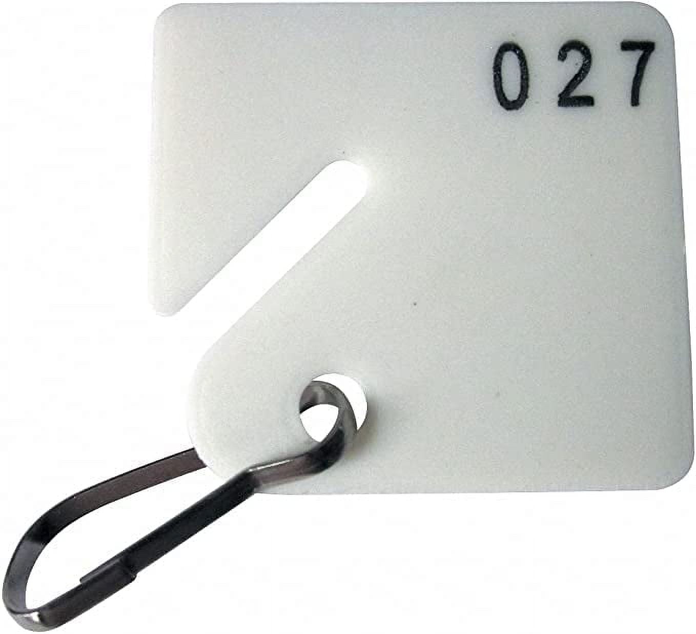3 Pack of 100, 1-1/2" x 1-5/8" Square-Slotted Key Tag Numbered 1 to 100 ...