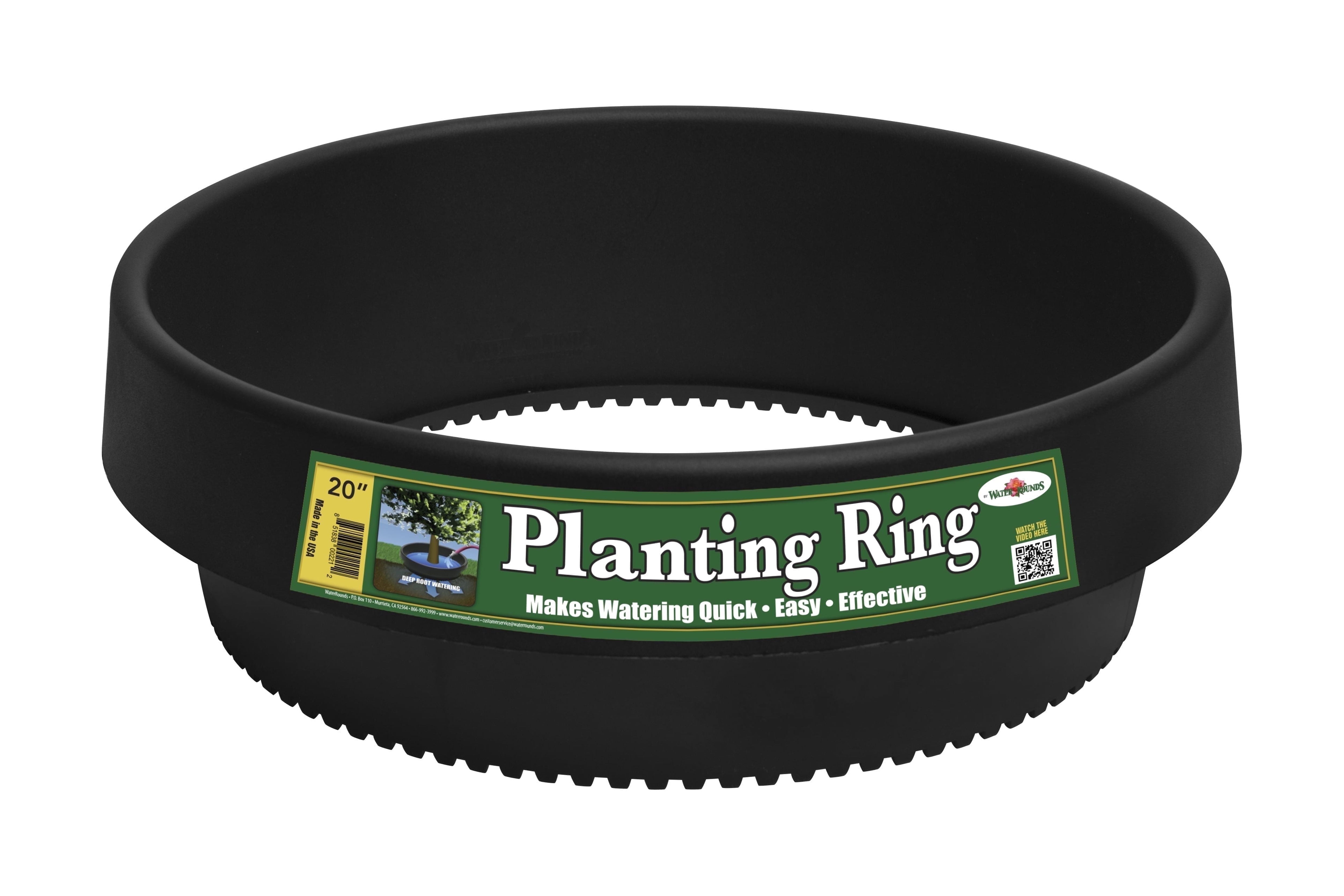 3 Pack of 20" Planting Rings Water Retention Protects Roses & Shrubs ...