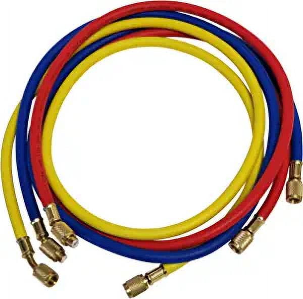 3-Pack of 60" Refrigerant A/C HVAC Charging Hoses (600 PSI) - Walmart.com