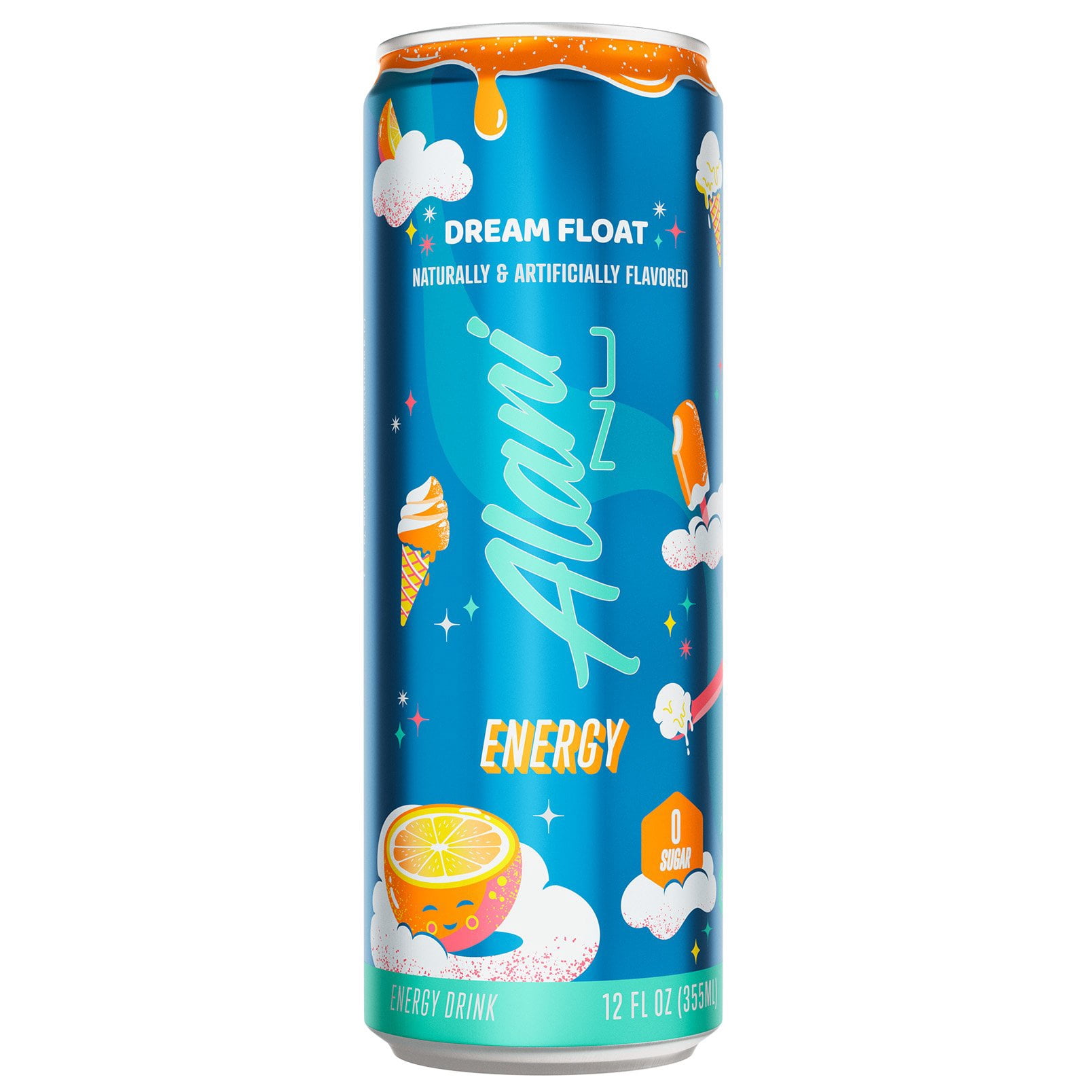 3 Pack of Alani Nu Zero Sugar Energy Drink - Dream Float - 12 oz ...
