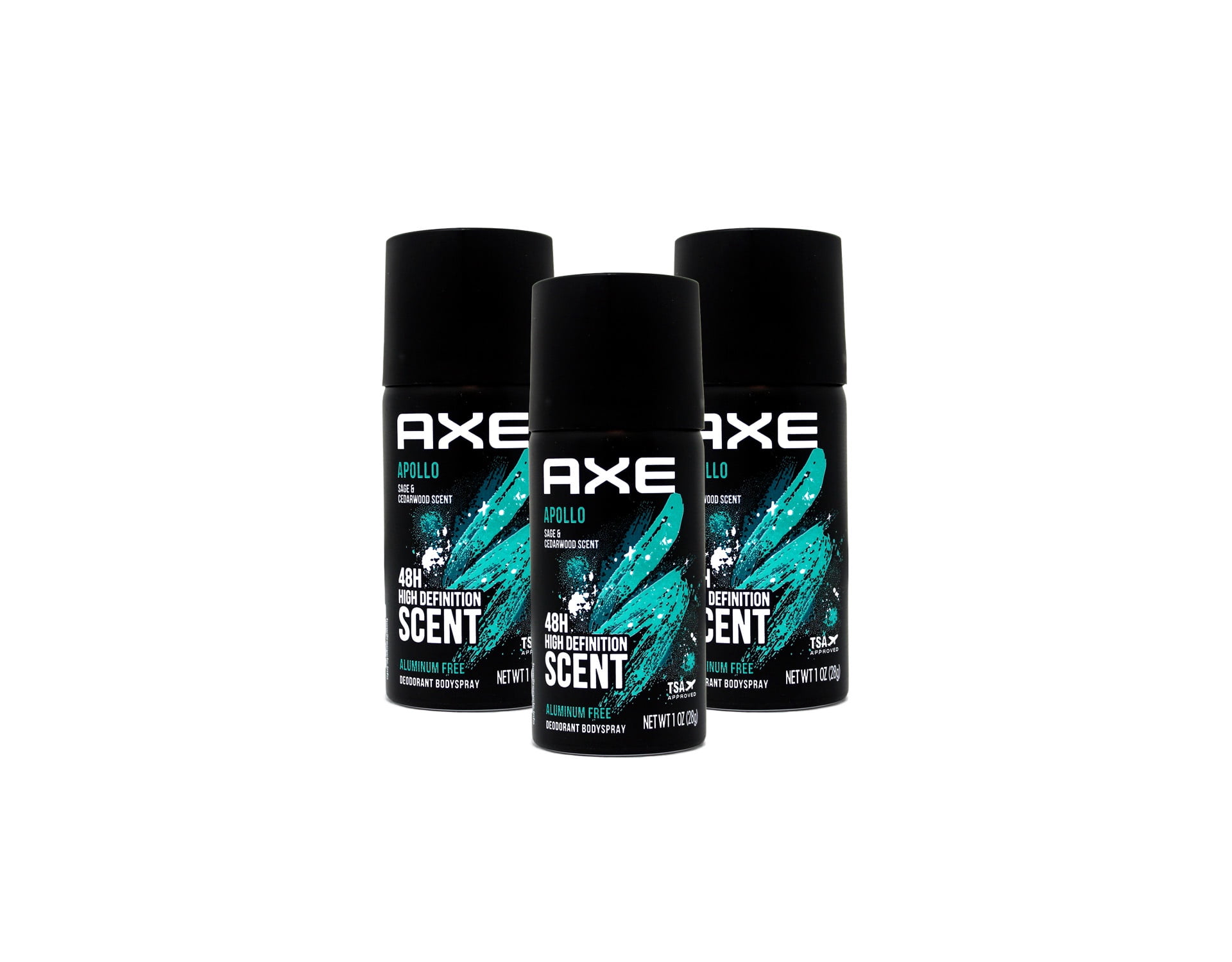 Axe Body Spray Apollo, Travel Size 1 Ounce, 48-Hour Odor Protection ...