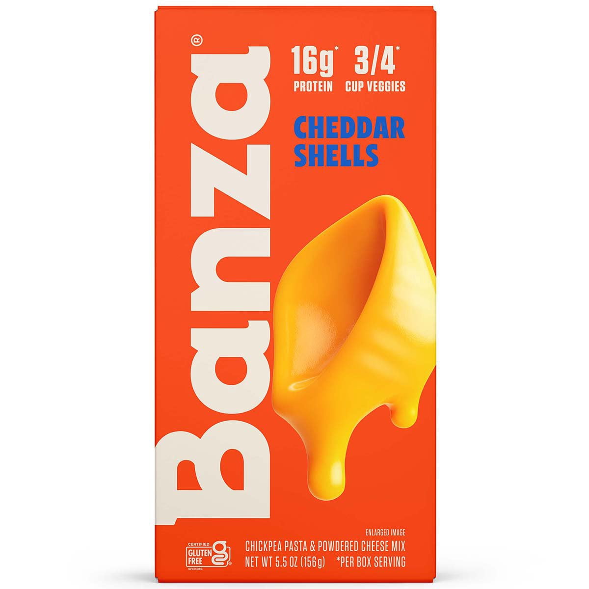 3 Pack of Banza 16g Protein Chickpea Pasta Cheddar Mac & Cheese Shells ...