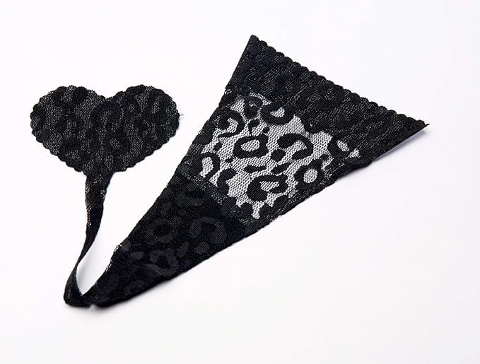 3 Pack of Black Lace Strapless Panties; SMALL Size, Seamless, Washable ...