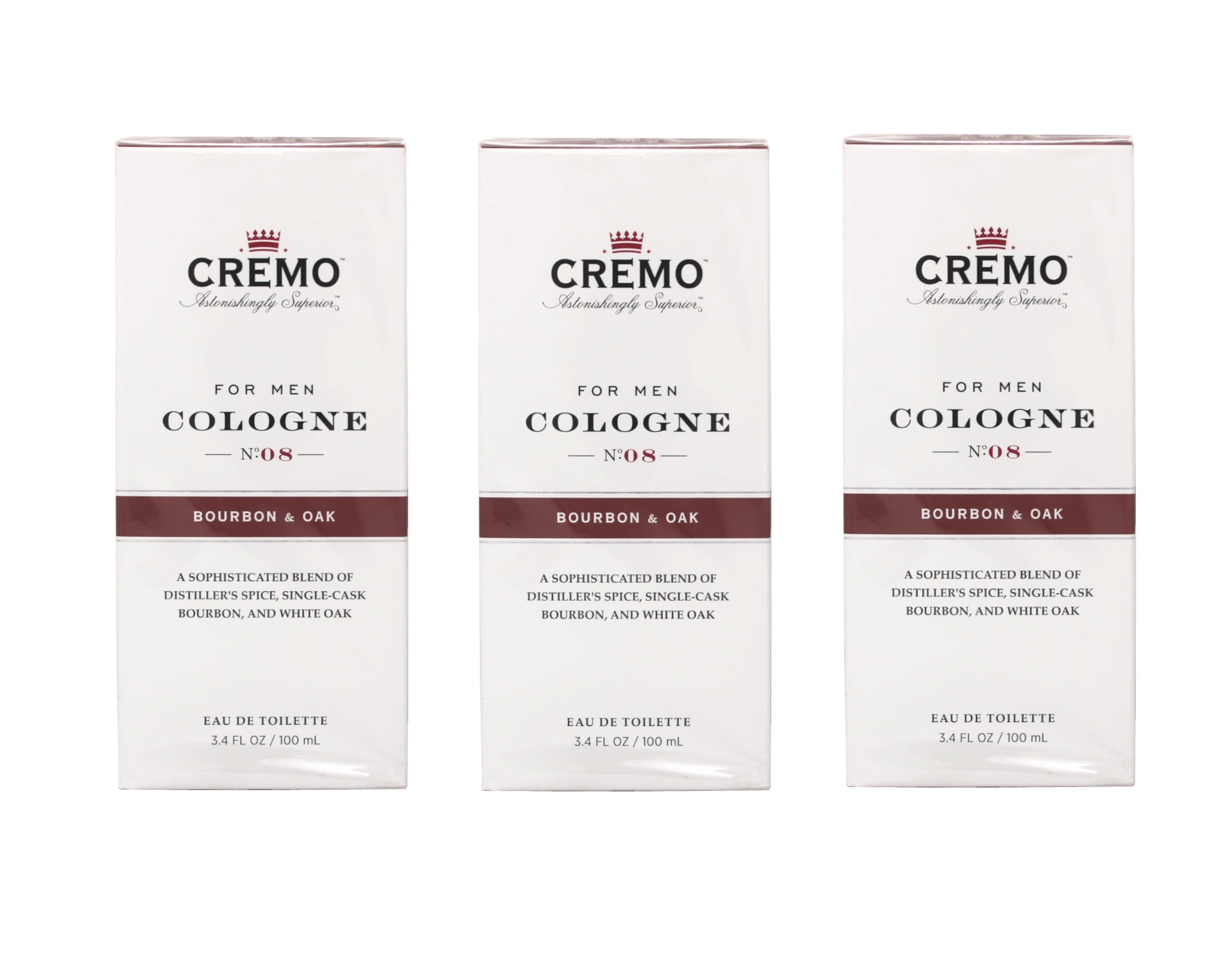 3 Pack of Cremo Spray Cologne Bourbon and Oak 3.4 Ounce - Walmart.com