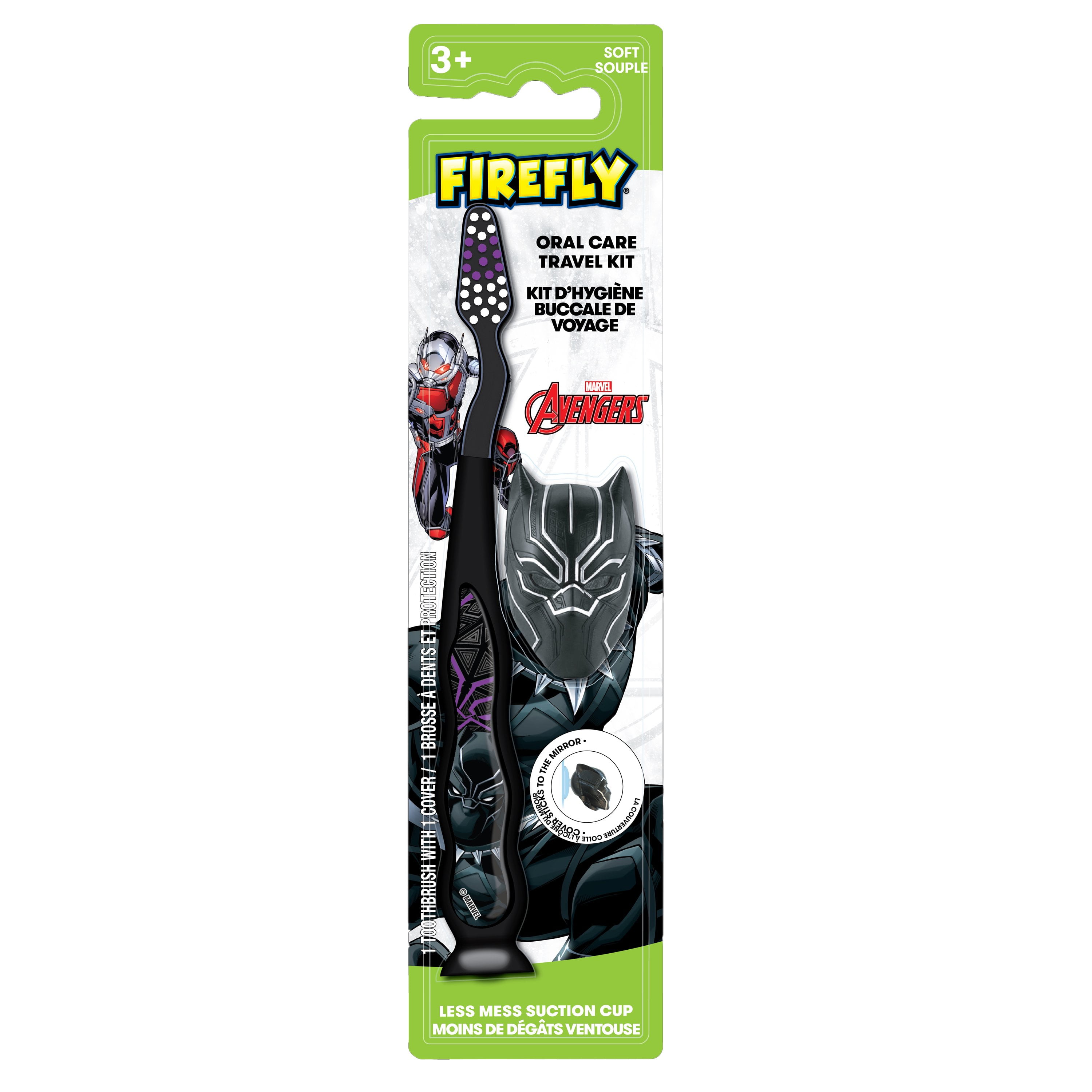 3 Pack of Firefly Avengers Toothbrush with Cap - Each (Packaging May ...