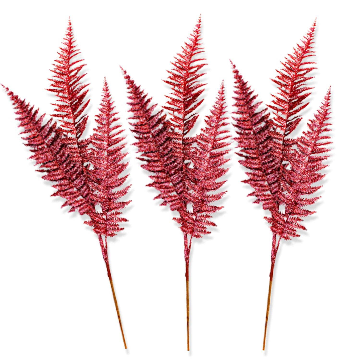 3 Pack of Hot Pink Layered Leafy Glitter Picks - Walmart.com