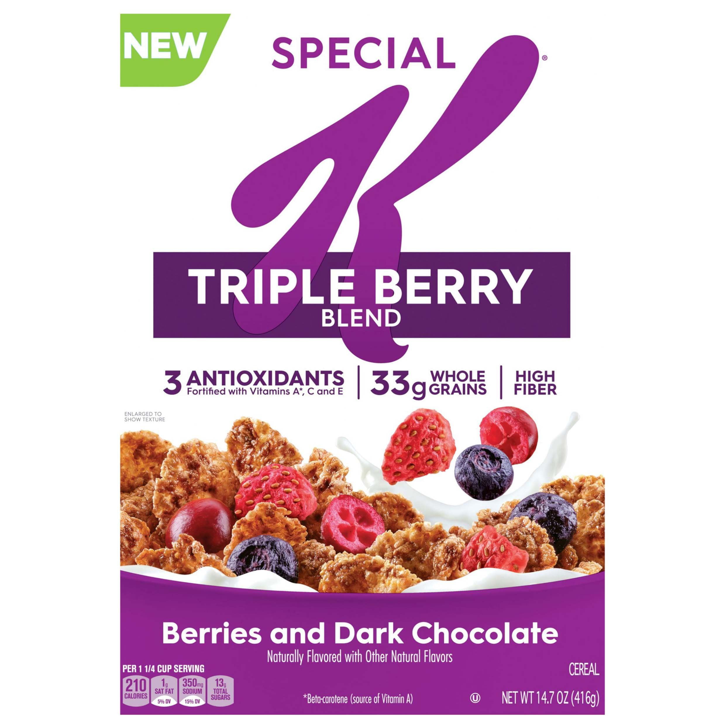 3 Pack of Kellogg's Special K Triple Berry Blend Cereal - 14.7 oz ...