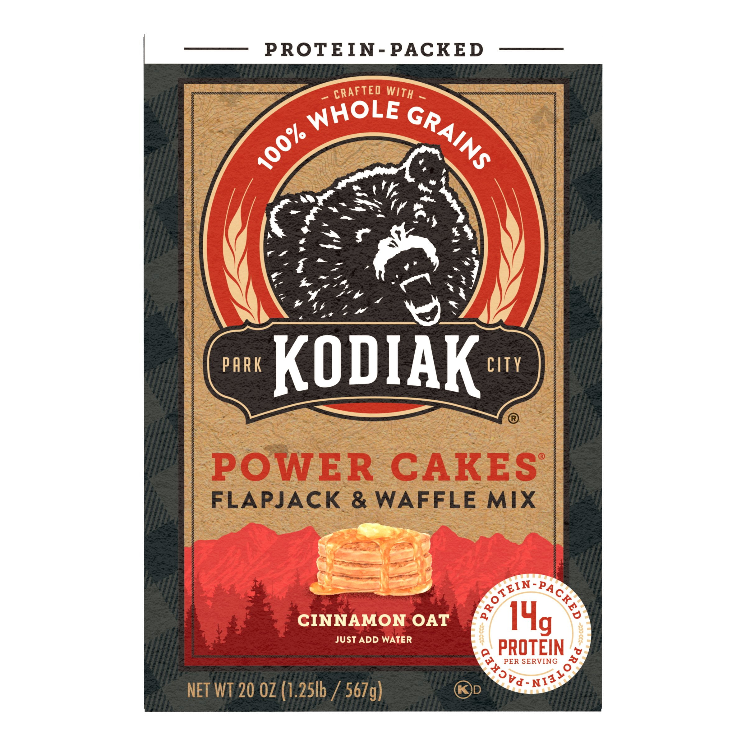 3 Pack of Kodiak Cakes Power Cakes 14g Protein Flapjack & Waffle Mix ...