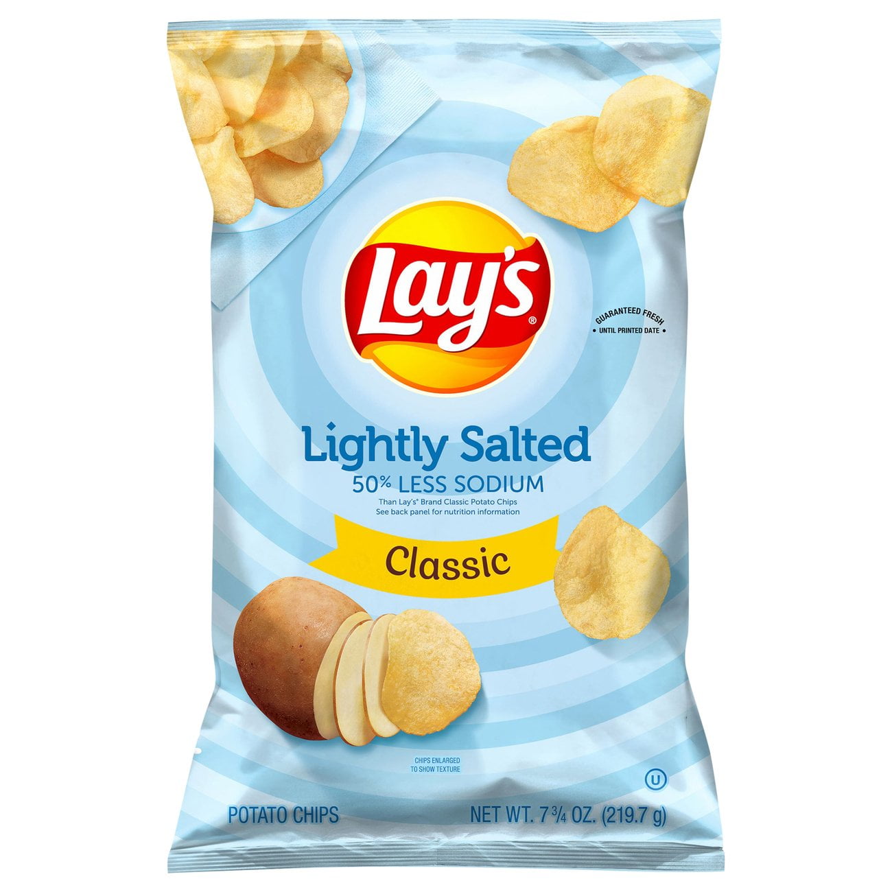 3 Pack of Lay's Lightly Salted Classic Potato Chips - 7.75 oz ...